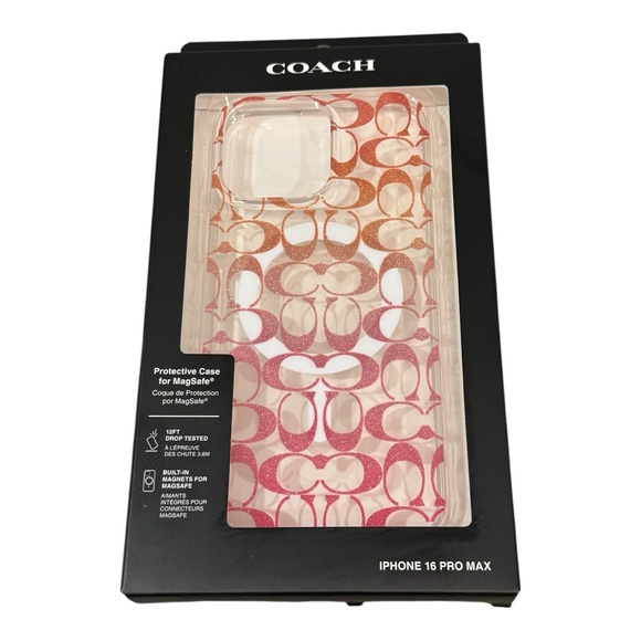 Coach | Cell Phones & Accessories | Coach Iphone 6 Pro Max Glitter Pink ...